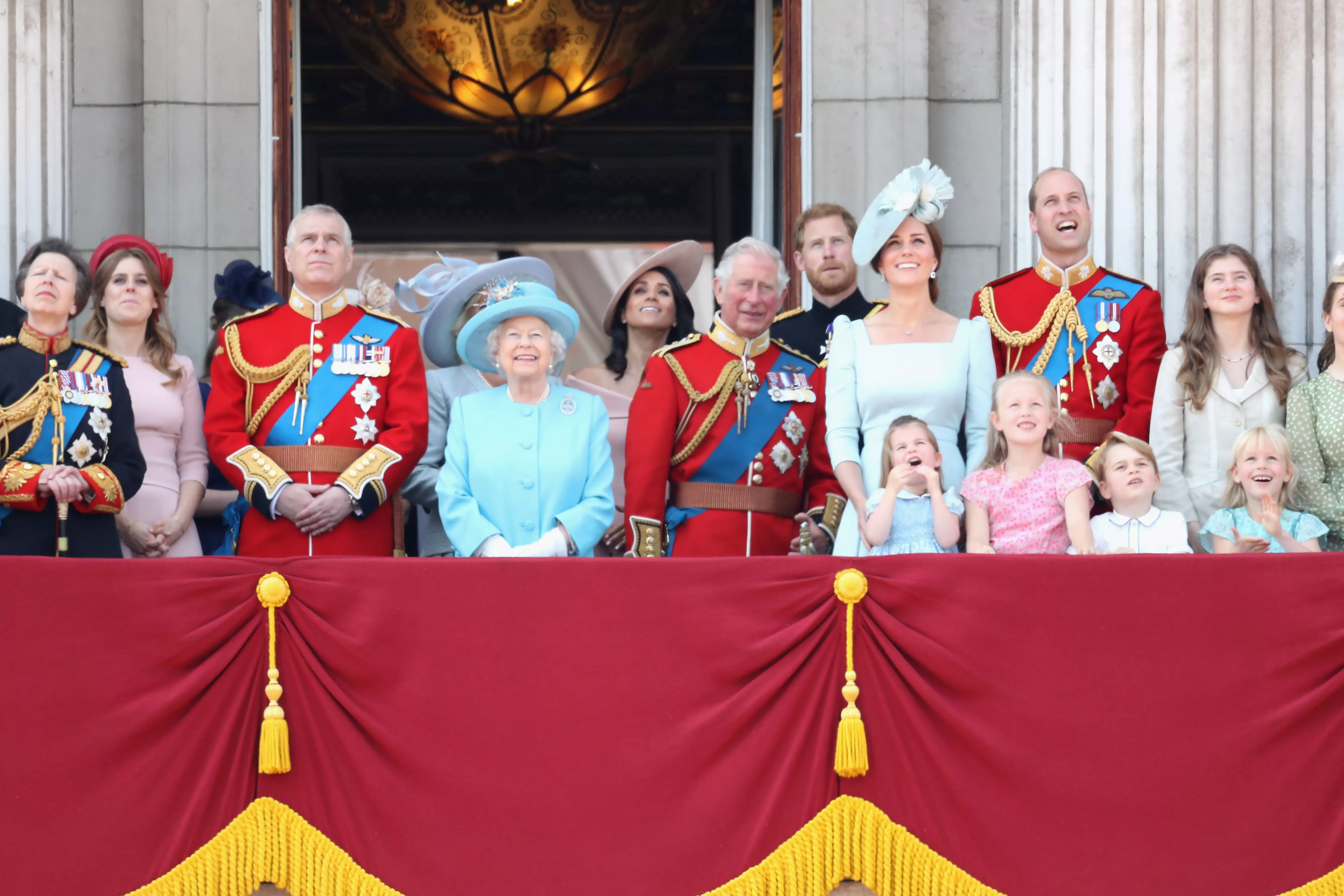 trooping-the-color-royal-family