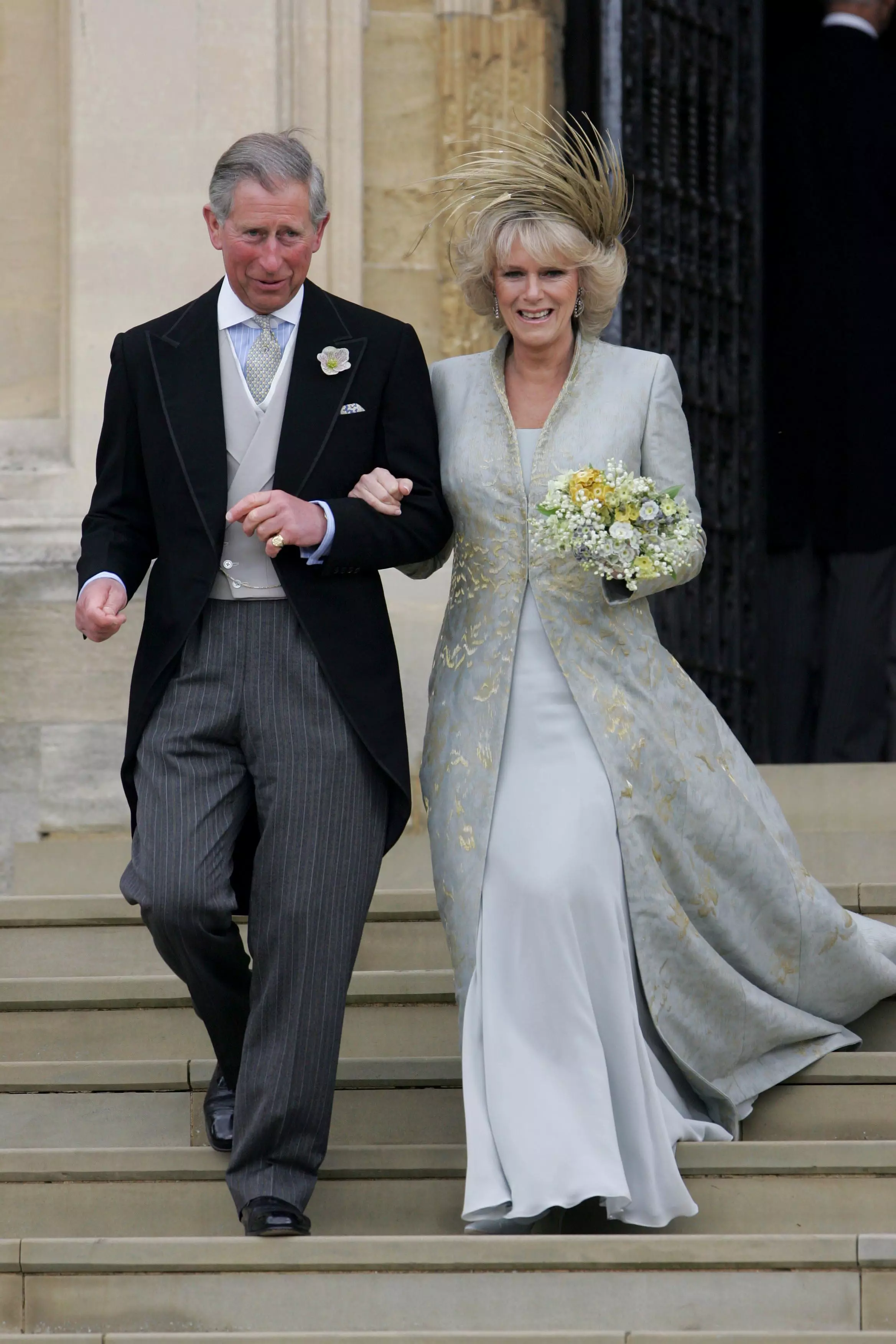 DIE KONINKLIKE TROUE VAN PRINS CHARLES AAN CAMILLA PARKER BOWLES, WINDSOR, Brittanje - 09 APR 2005