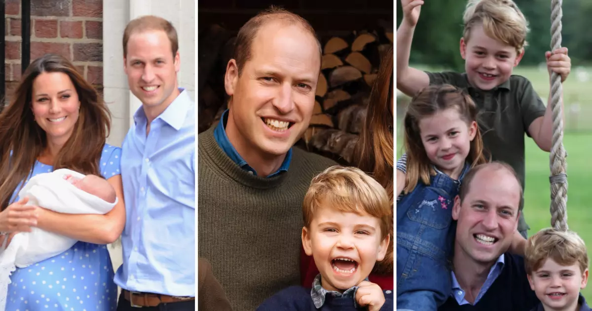 Prins William se foto's met kinders George, Charlotte en Louis