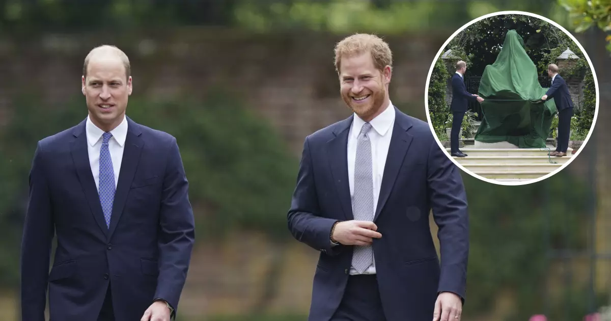 Prins Harry herenig met koninklikes vir die onthulling van Diana-standbeeld