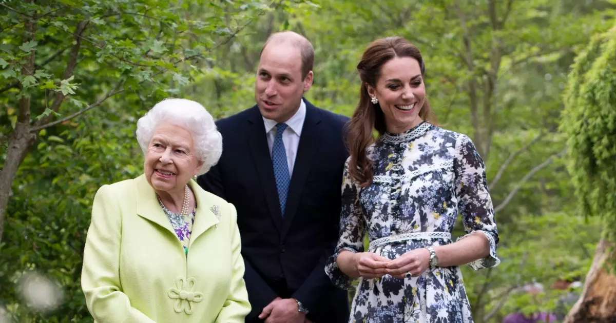 Mbretëresha Elizabeth viziton kopshtin e Kate Middleton me Princin William