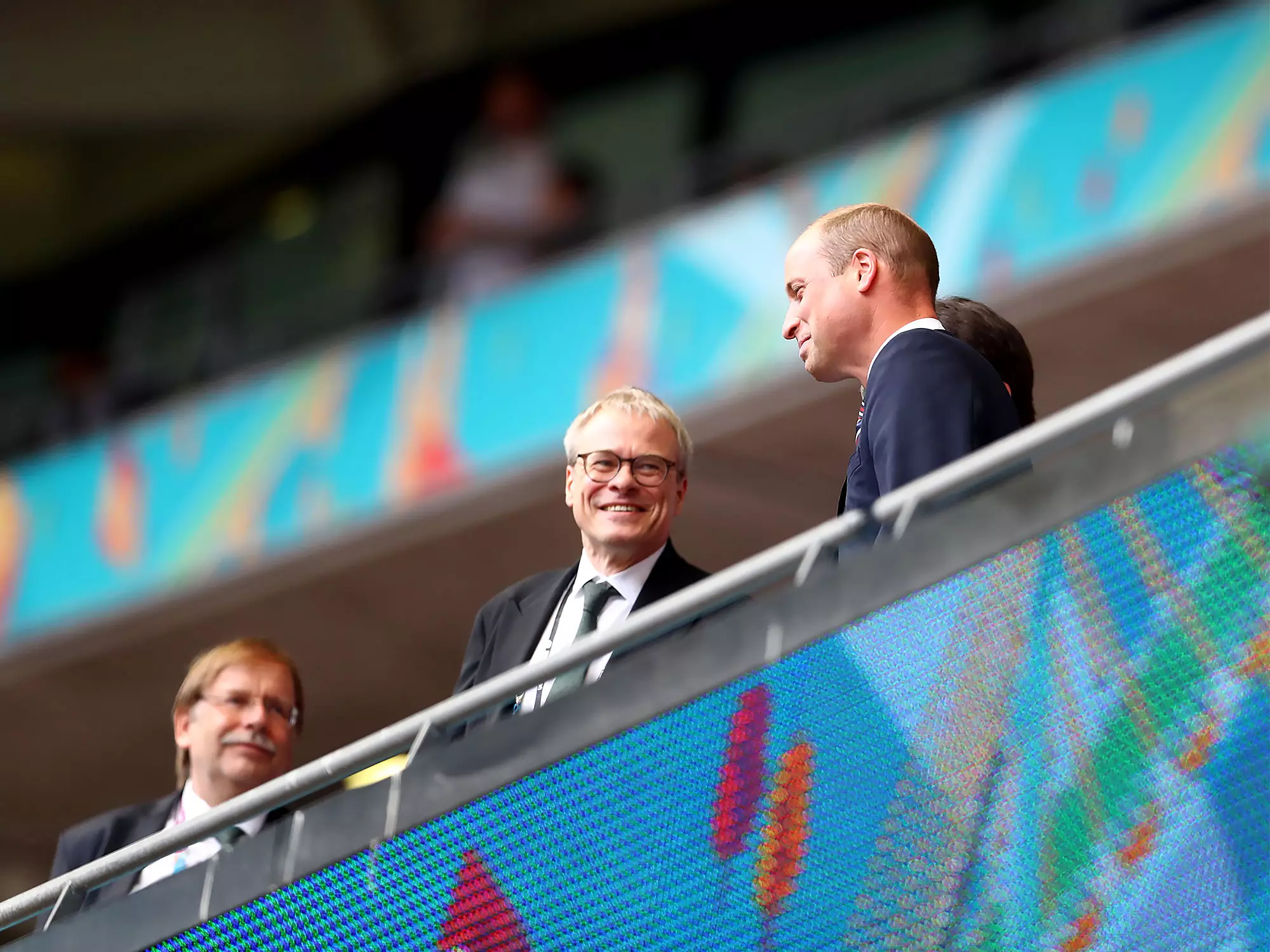 Prince William Son Prince George Twin Matching Suits A Euro 2020 Soccer Match