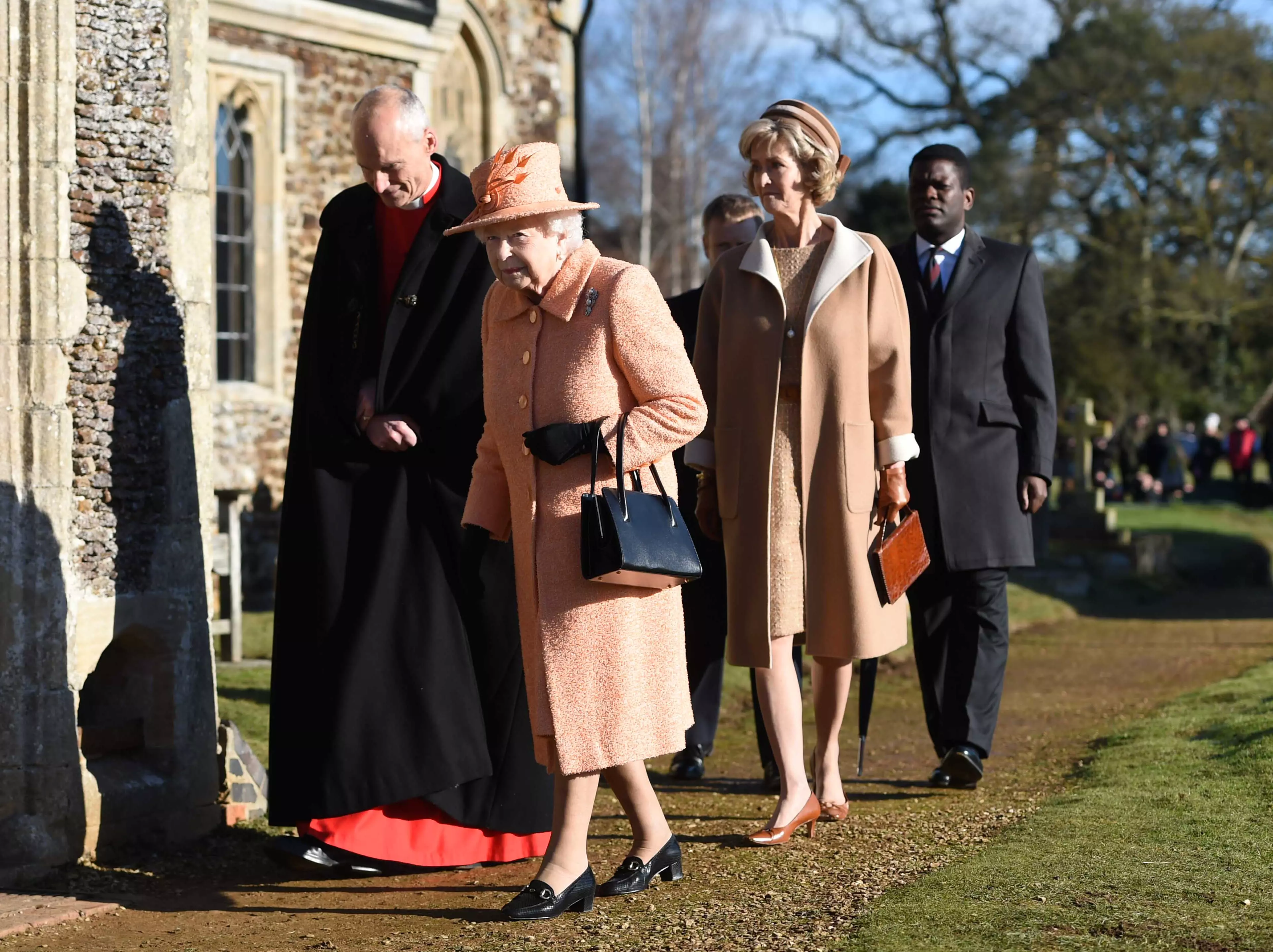 Royals gaan naar de kerk