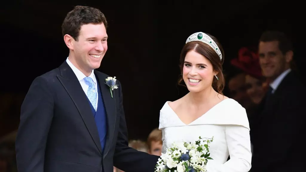 Prinzessin-eugenie-an-jack-brooksbank-geschéckt-Hochzäit-Merci-Kaarten