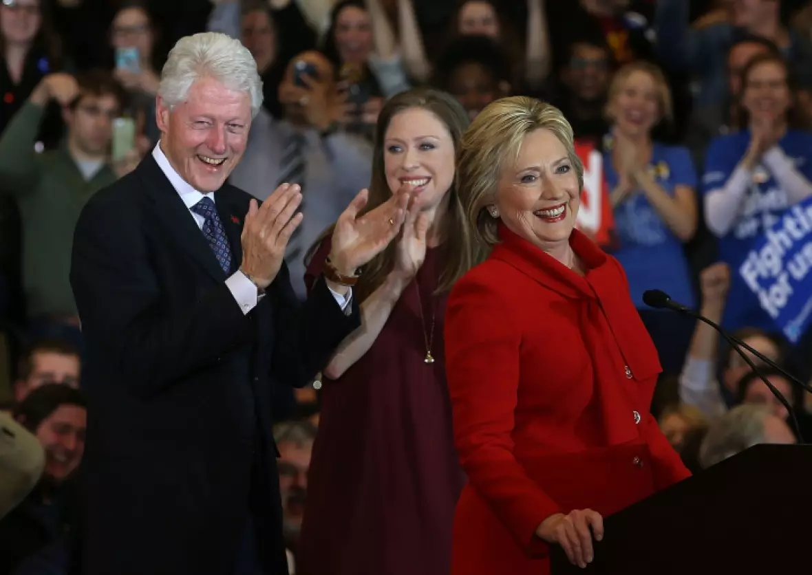 Foto chelsea Clinton Hillary Clinton Bill Clinton Foto Getty Images