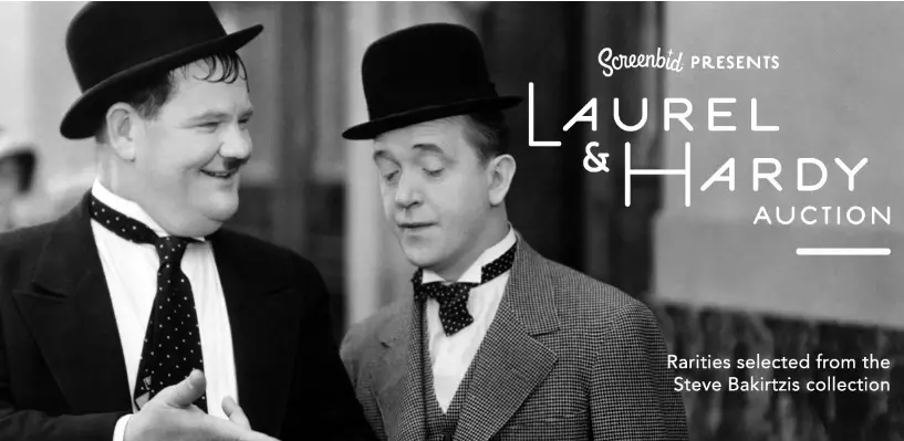 Laurel and Hardy Screenbid Erinnerungsstücke stehen zur Versteigerung