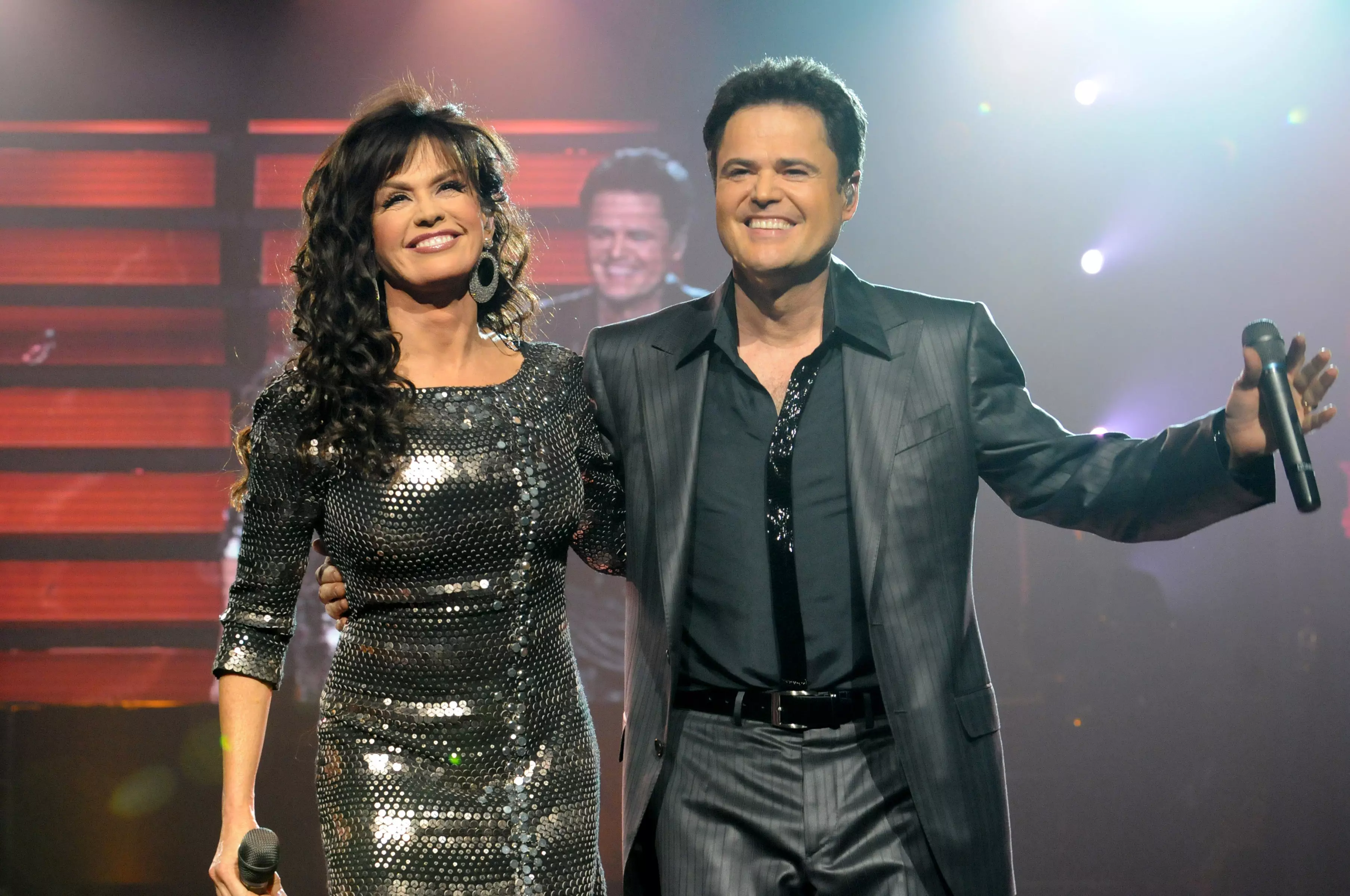 Donny et Marie Osmond se produisent au Flamingo, Las Vegas, Amérique - 04 décembre 2008