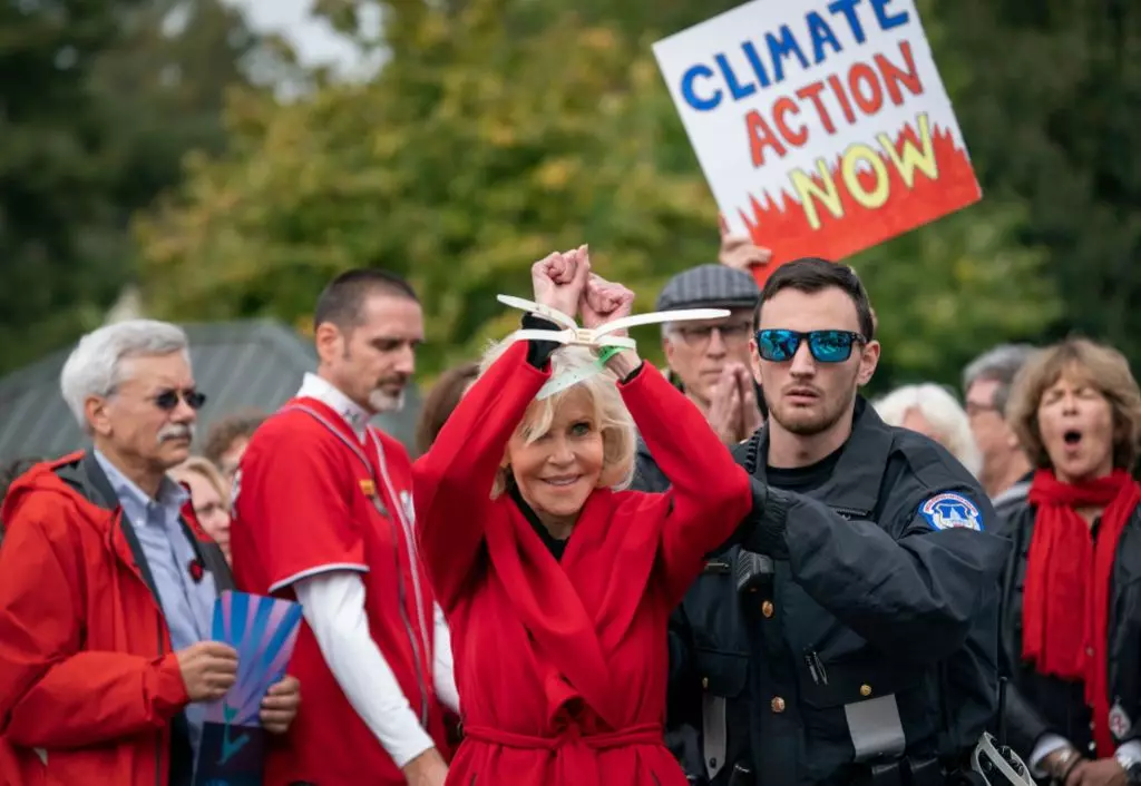 'Fire Drill Fridays' Klimaatprotest, Capitol Hill, Washington DC, FS - 08 novimber 2019