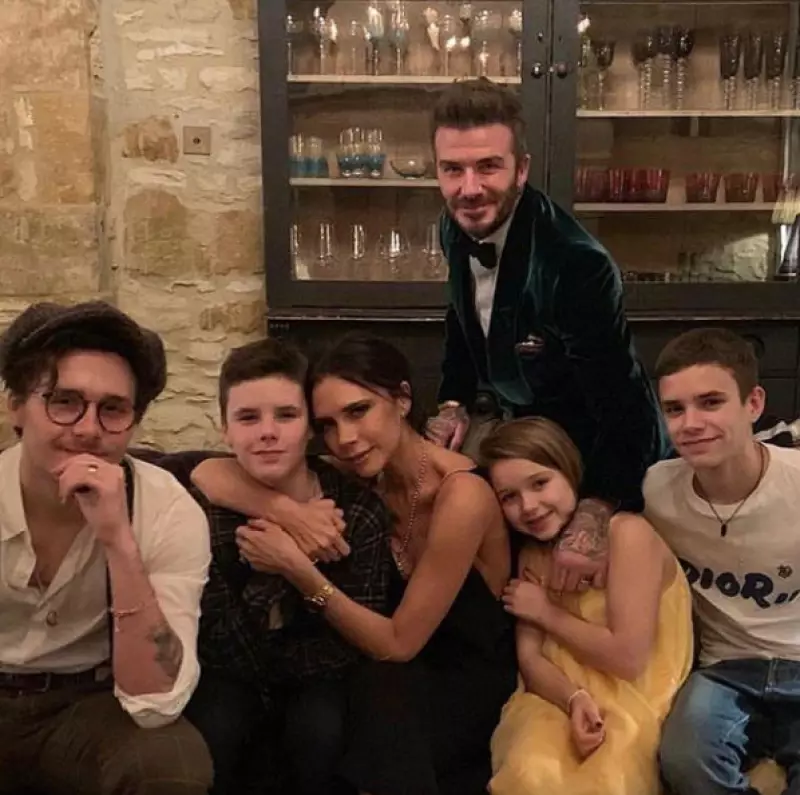 Victoria Beckham David Beckham haurrak