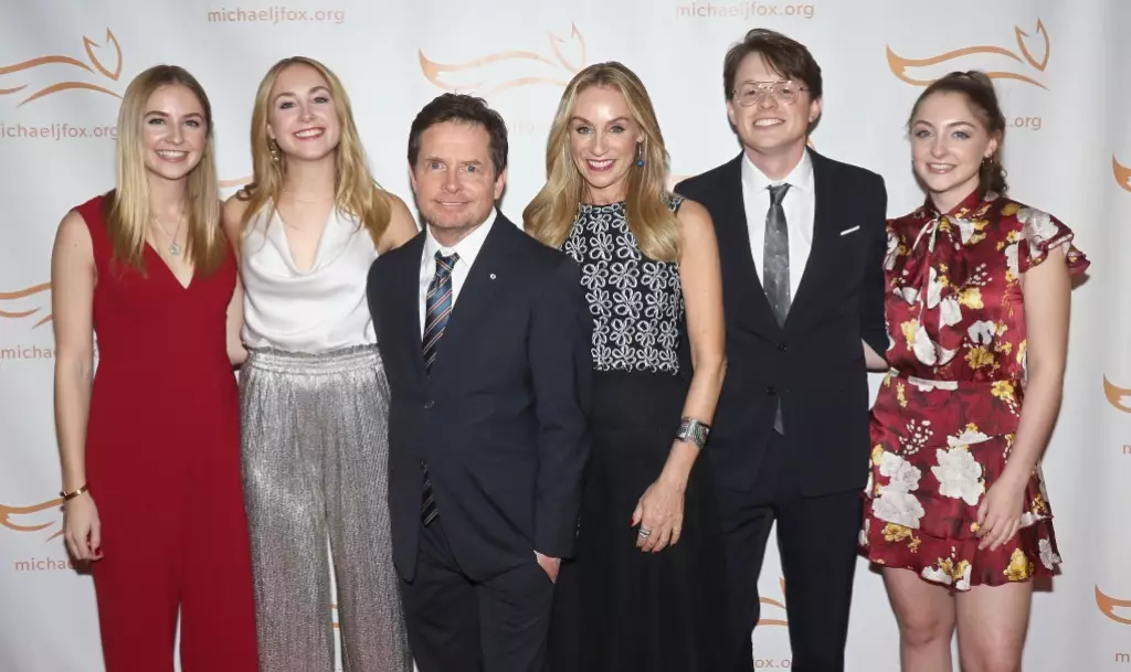 Michael J. Fox med familj