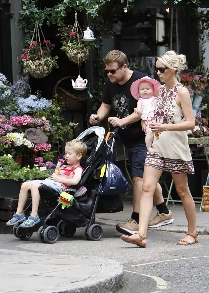 james corden y familia, getty