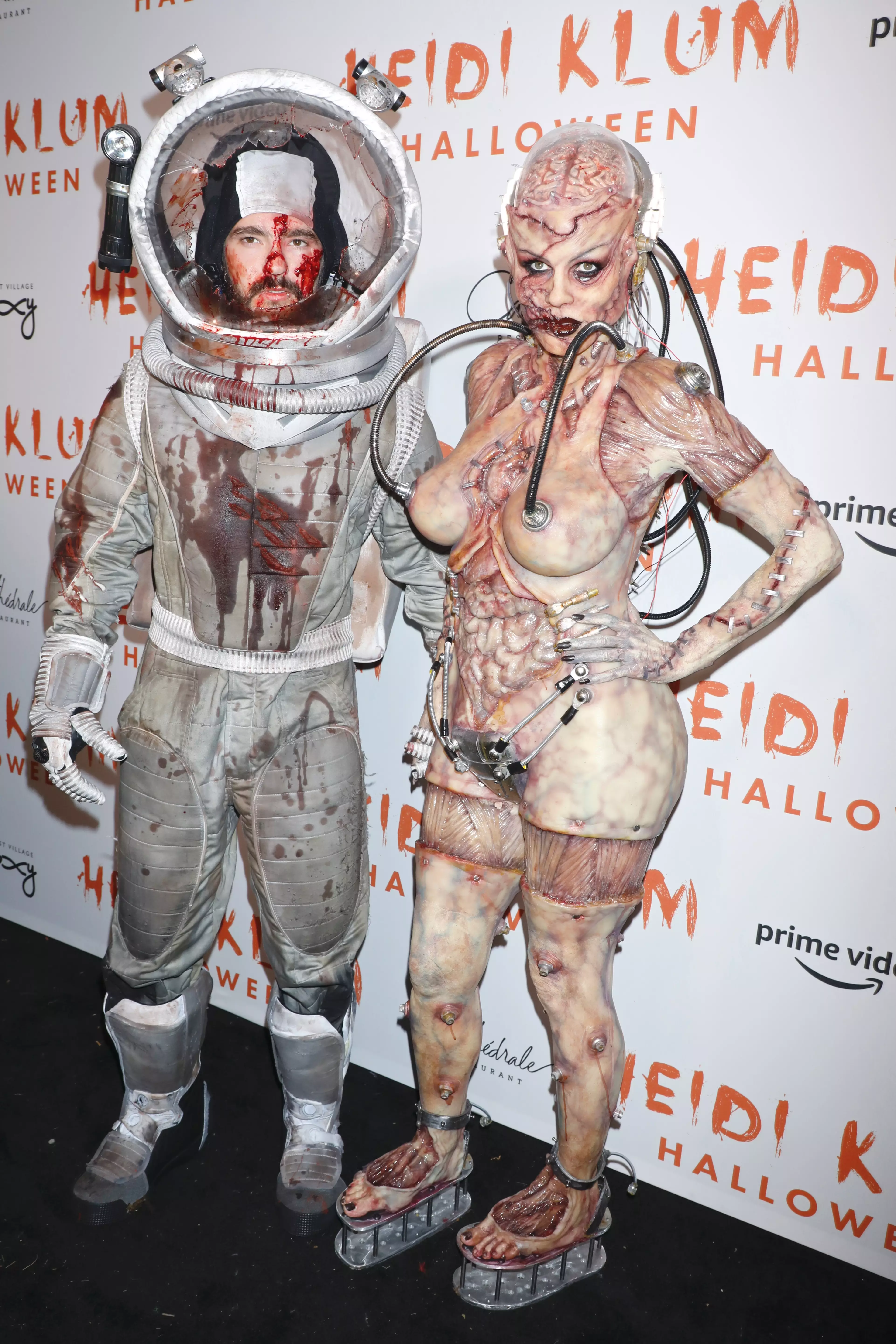 20ª Festa Anual de Halloween de Heidi Klum presentada por Amazon Prime Video e SVEDKA Vodka, Arrivals, Cathedral Restaurant no Moxy East Village Hotel, Nova York, Estados Unidos - 31 de outubro de 2019