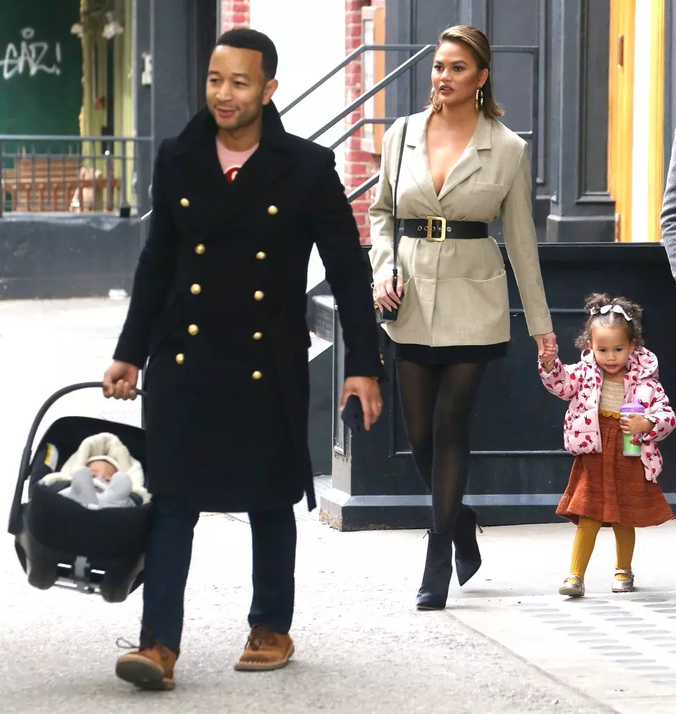 Chrissy Teigen at John Legend out and about, New York, USA - 12 Nob 2018