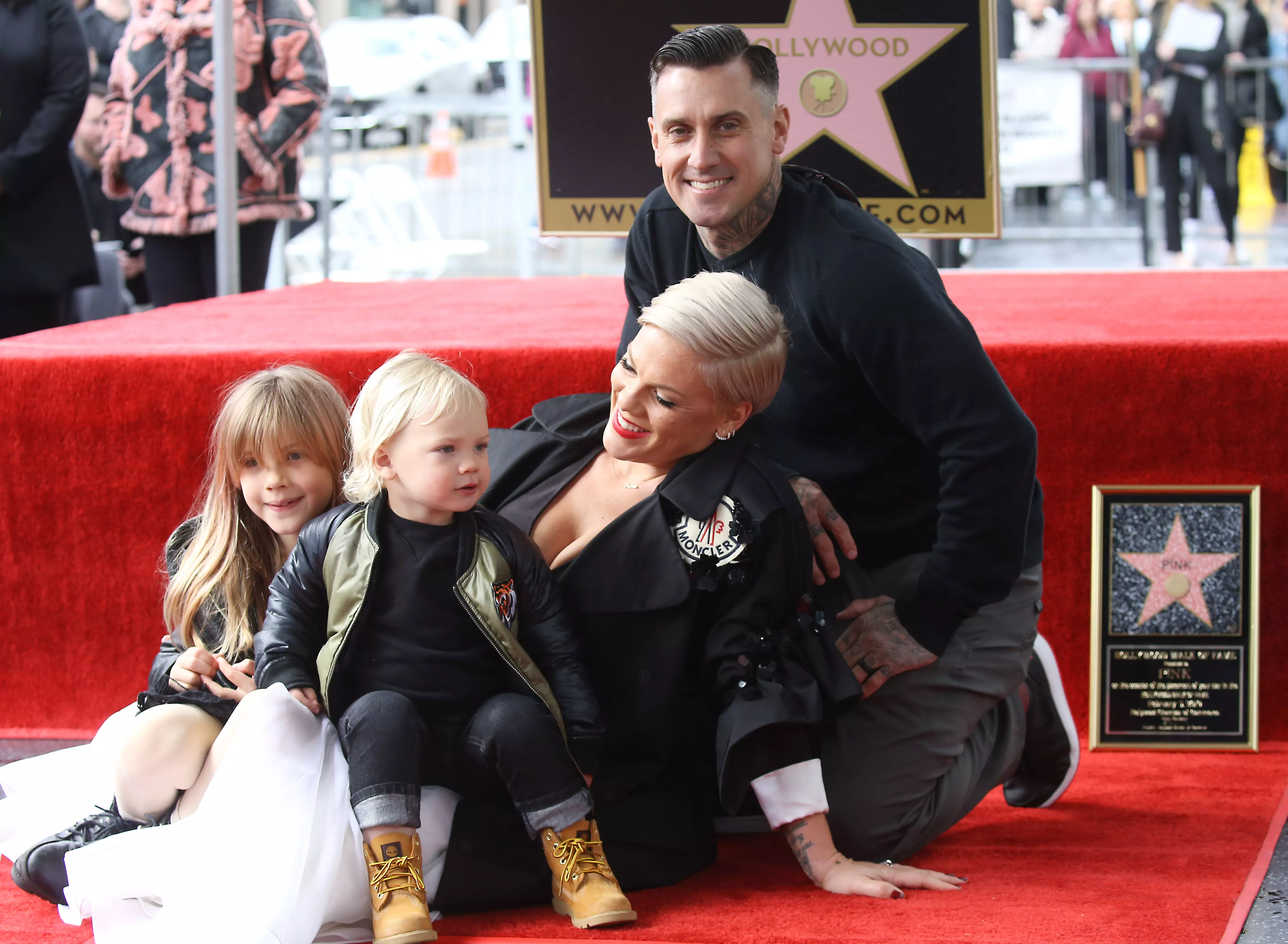 Pink-carey-hart-គ្រួសារ