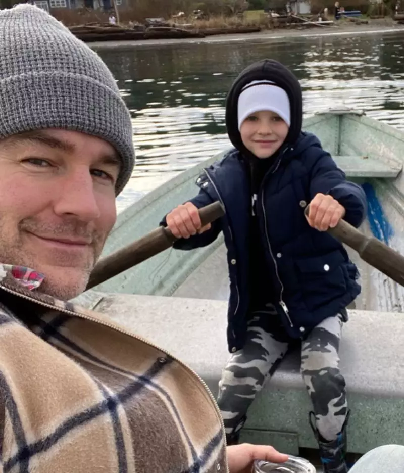 James Van Der Beek e hijo