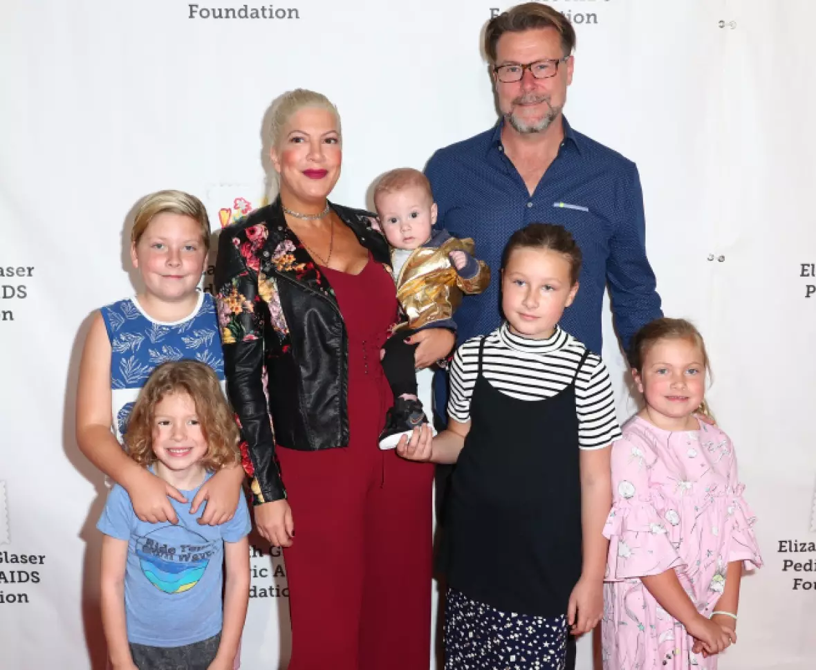 tori spelling family getty images