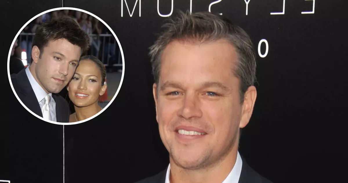 Matt Damon reacciona a los rumores de relación entre Ben Affleck y Jennifer Lopez