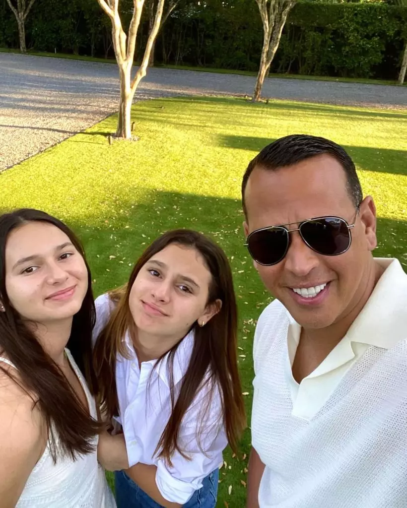Álex Rodríguez e as fillas